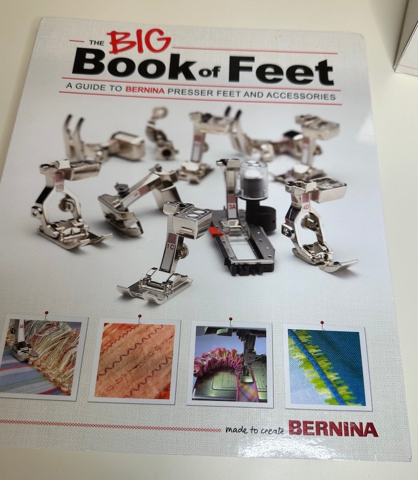 Big Book of Feet BERNINA Binder Attachment Scallop Ruler Bundle: Consi