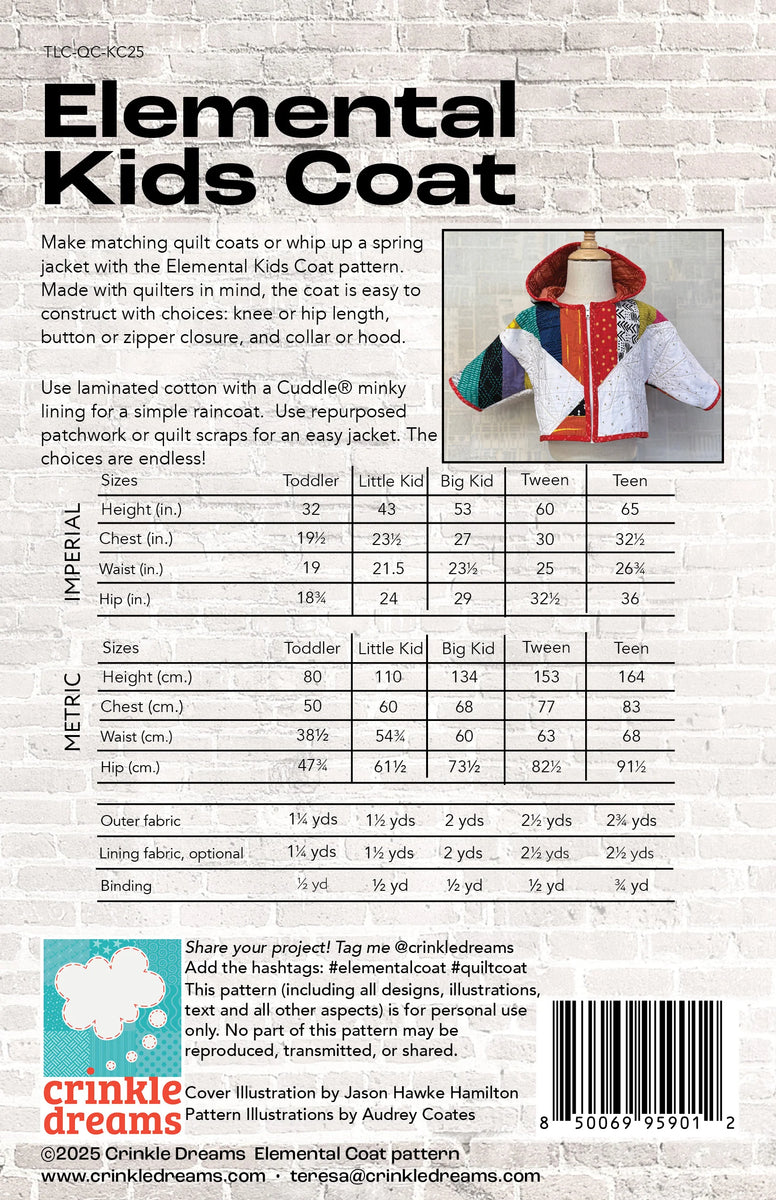Elemental Kids Coat Pattern