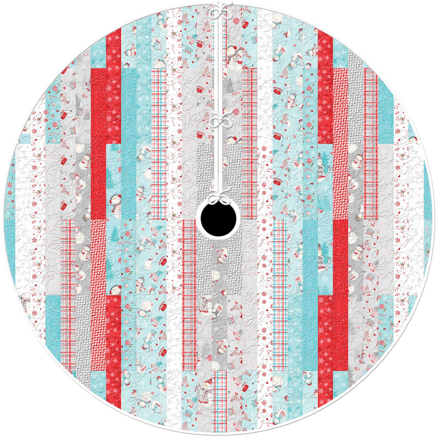Frosty Merry Mints Tree Skirt Kit