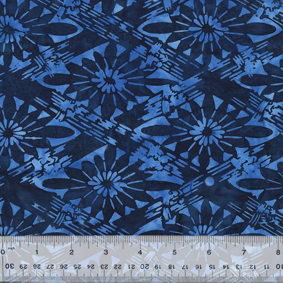 Indigo Batik: Fence Navy