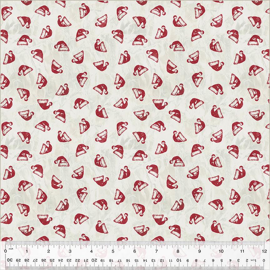 Jolly Christmas: Ivory/Red Santa Hats