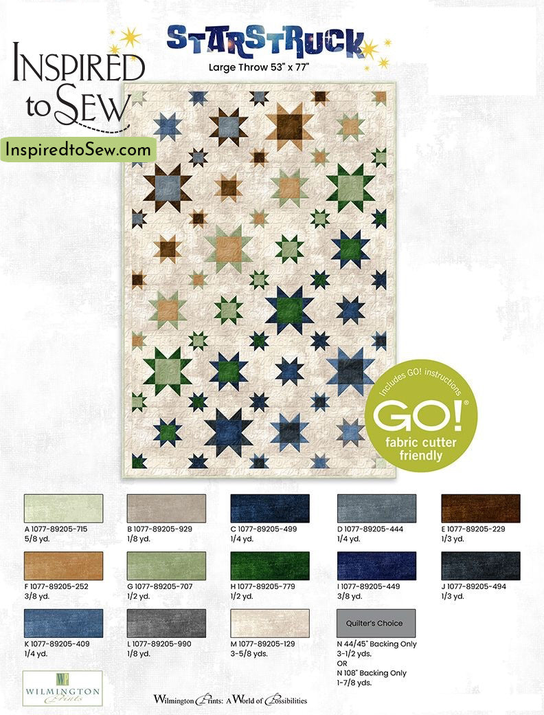 Starstruck Quilt Kit- Light Background
