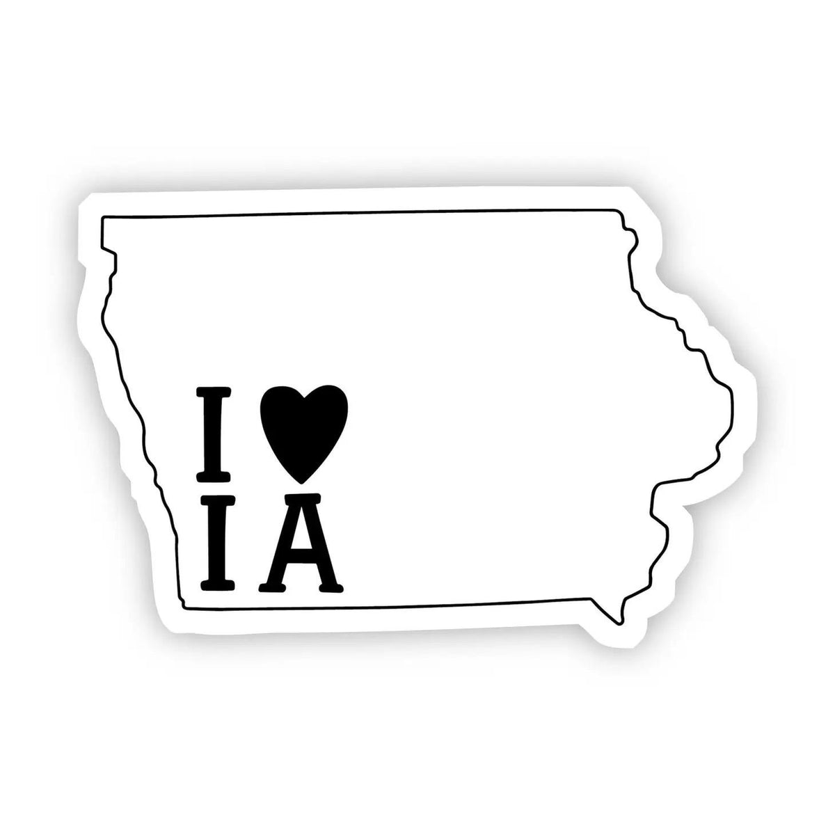 I love Iowa Sticker – Inspired to Sew
